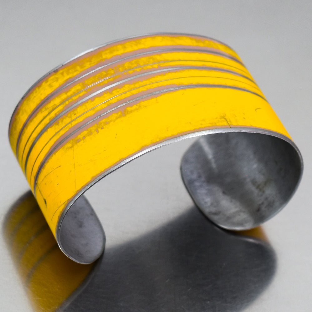 Handmade Wide Cuff Bracelet | Yellow Vintage Ford Pickup With Original ...